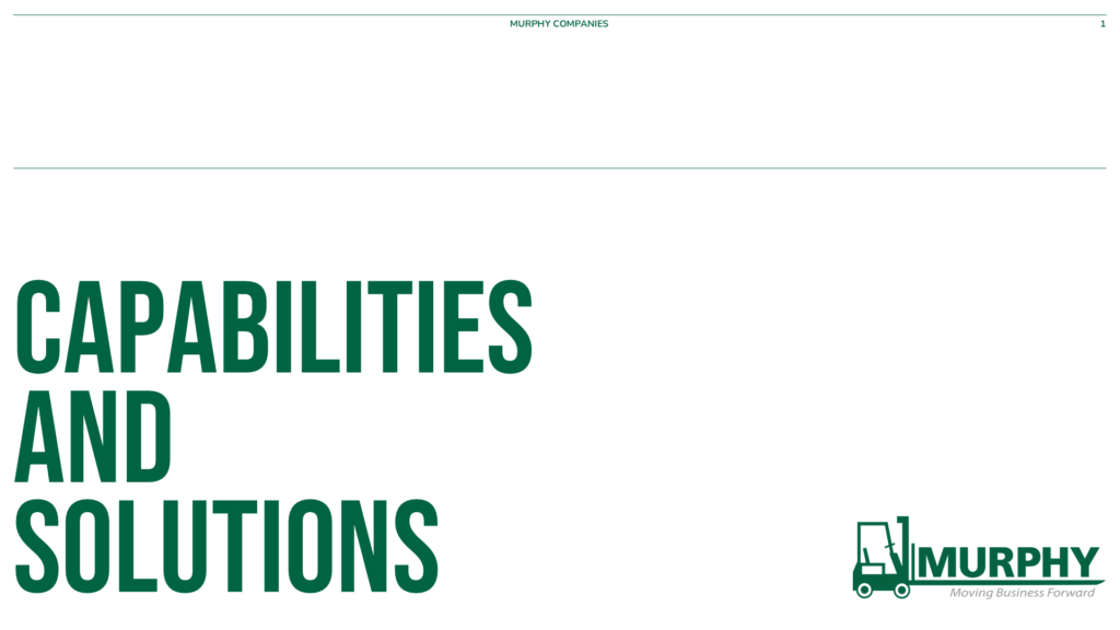 Explore the Murphy Logistics Fact Sheet | Murphy Logistics